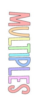 Multiples Skip Counting Numbers Pastel Rainbow Classroom Math Display ...
