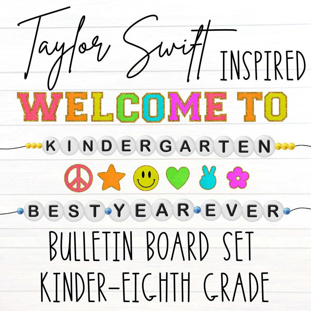 Taylor Swift Friendship Bracelet Bulletin Board Decor - Etsy