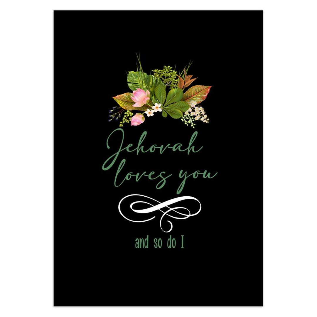 Jehovah Loves You and so Do I Card Pack of 5 - Etsy