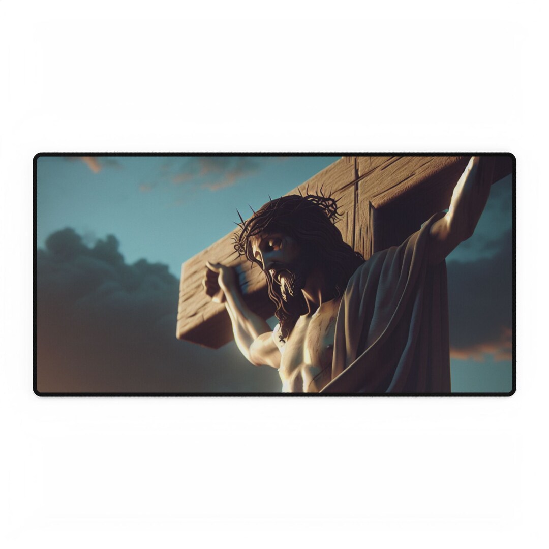 Jesus Christ on the Cross Desk Mats - Etsy