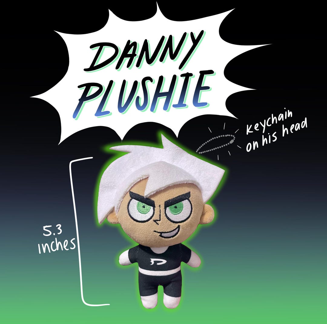 Danny Phantom Keychain Plush - Etsy UK