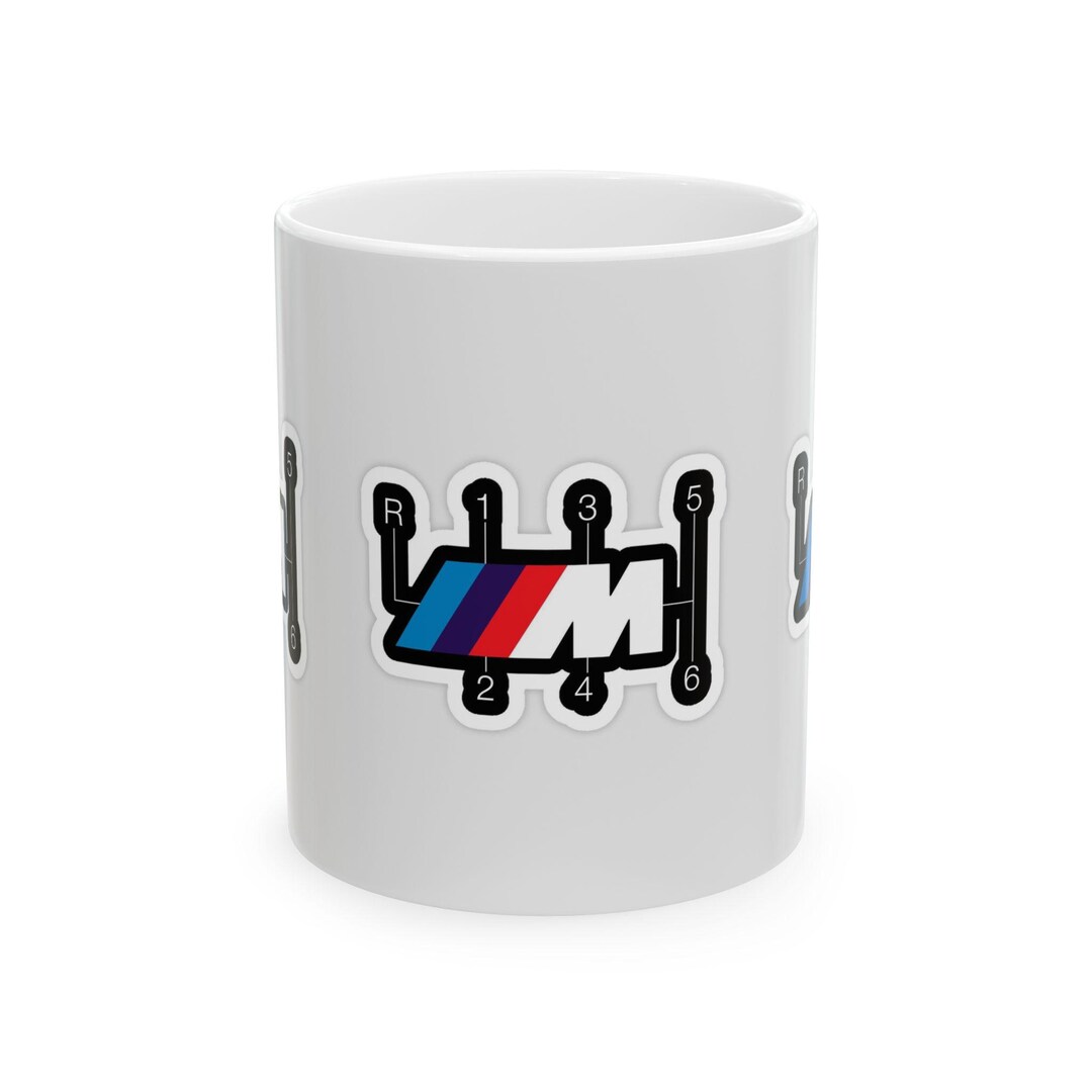 BMW Racing Shift Pattern Ceramic Mug, Gear Shift Coffee Cup, Car Lover ...
