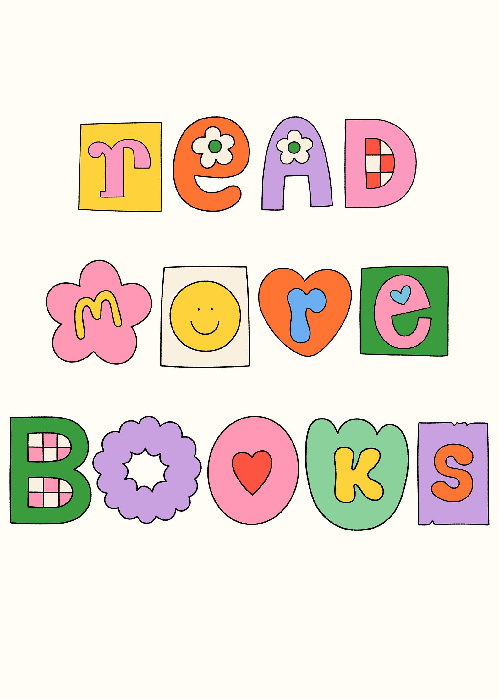 Read More Books Art Print, Digital Download, Instant Download ...