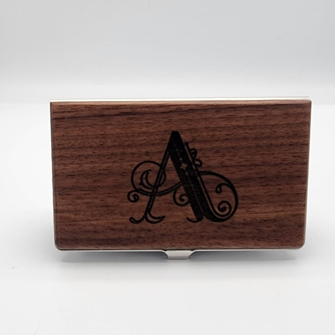 Personalized Business / Contact Card Holder - Etsy