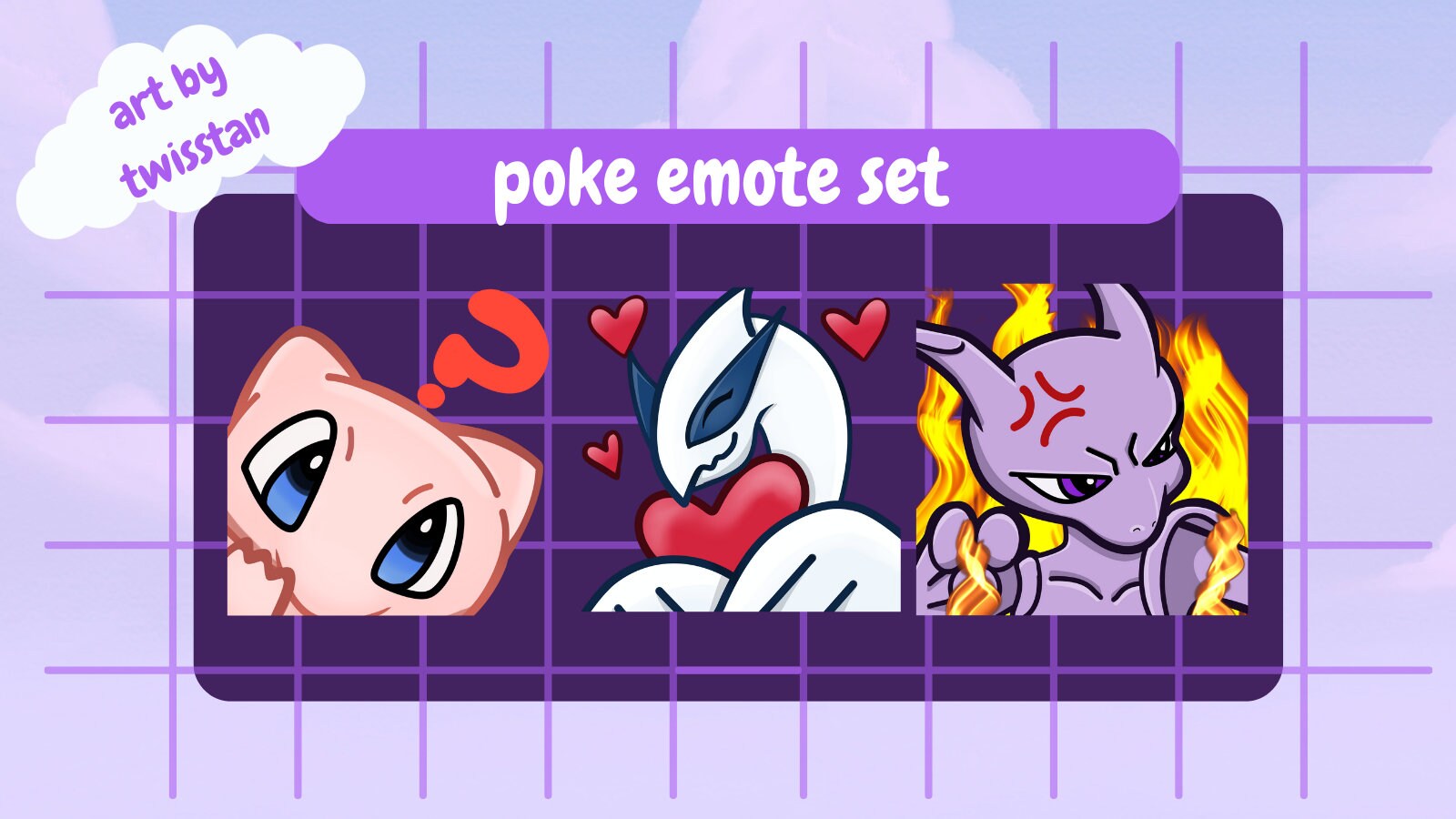Poke Emotes Set - Etsy