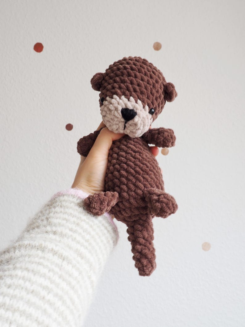 Diy Crochet Kit Otter/ Handmade Otter Kit/cute Diy Kit/ Not Finished ...
