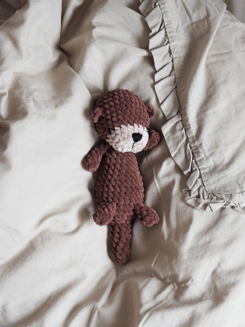Diy Crochet Kit Otter/ Handmade Otter Kit/cute Diy Kit/ Not Finished ...