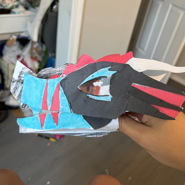 Paper Dragon Puppet - Etsy