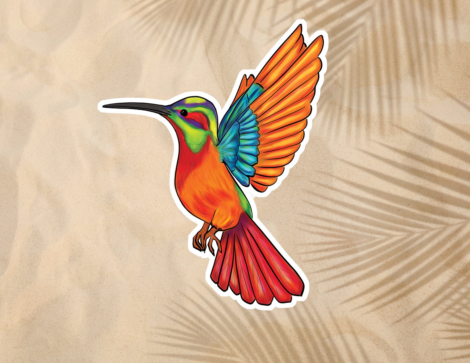 Hummingbird, Vinyl, Waterproof Stickers - Etsy