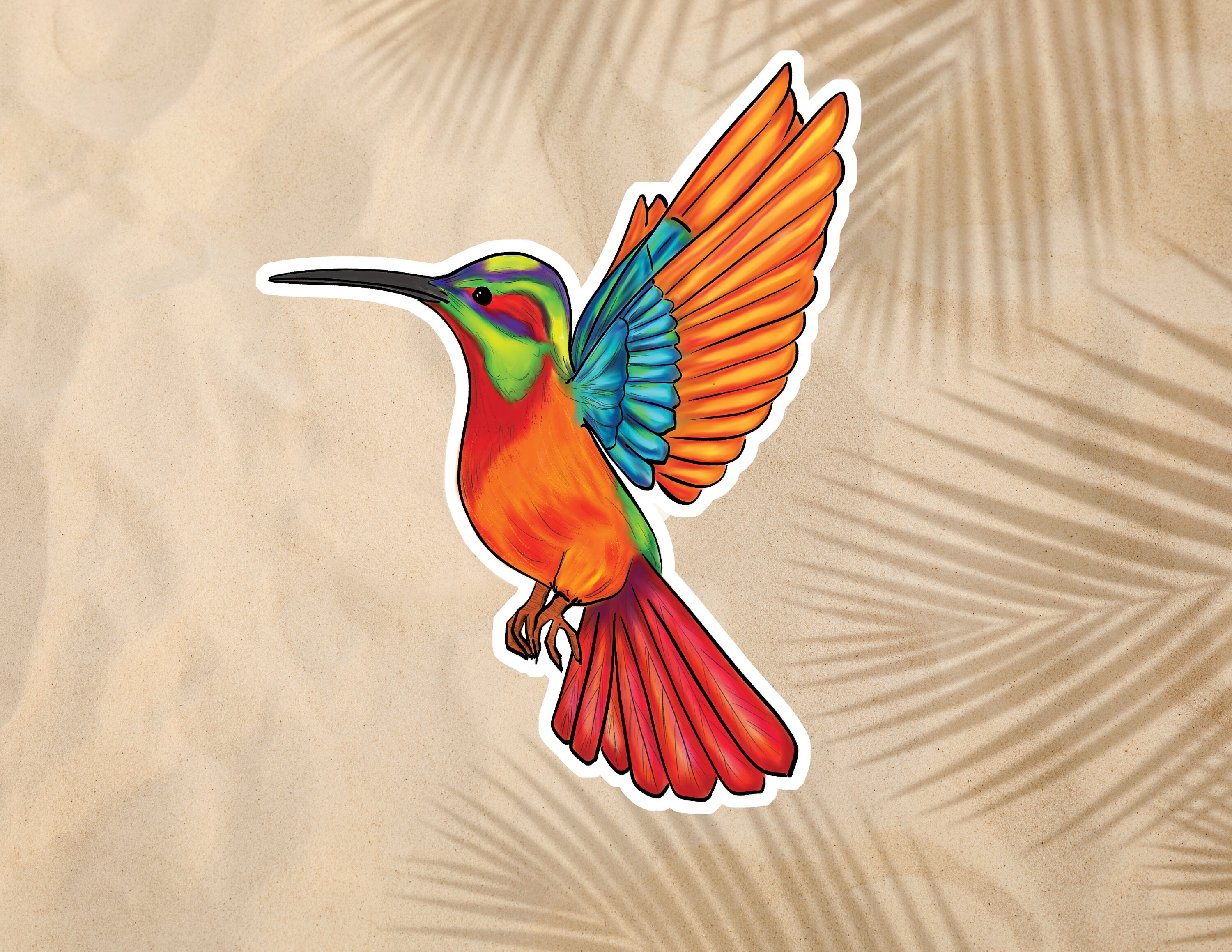 Hummingbird, Vinyl, Waterproof Stickers - Etsy