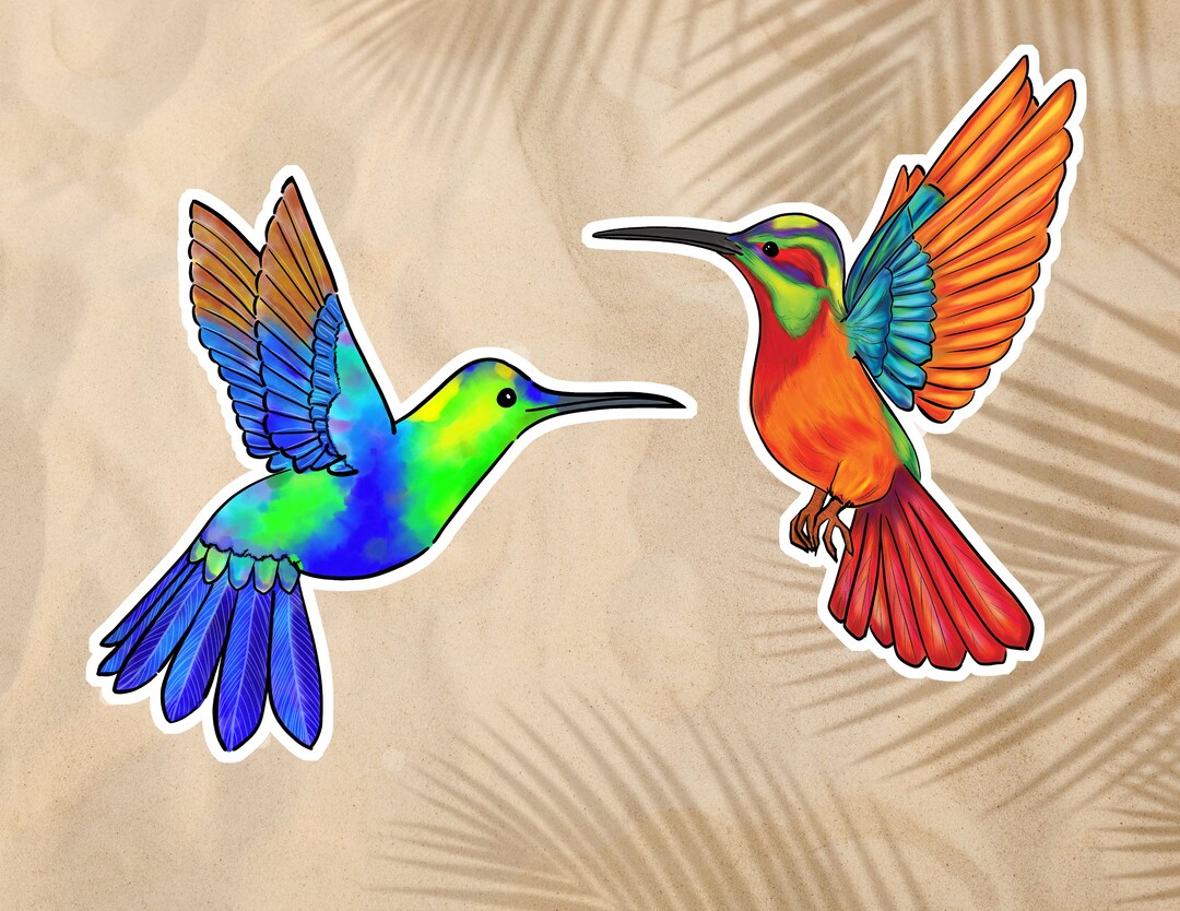 Hummingbird, Vinyl, Waterproof Stickers - Etsy