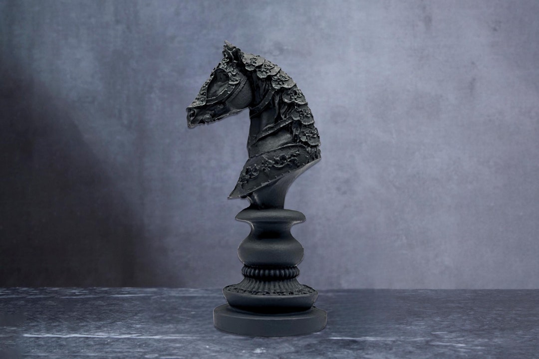 Decorative Knight Chess Piece, Vintage Style Horse Statue, Home ...