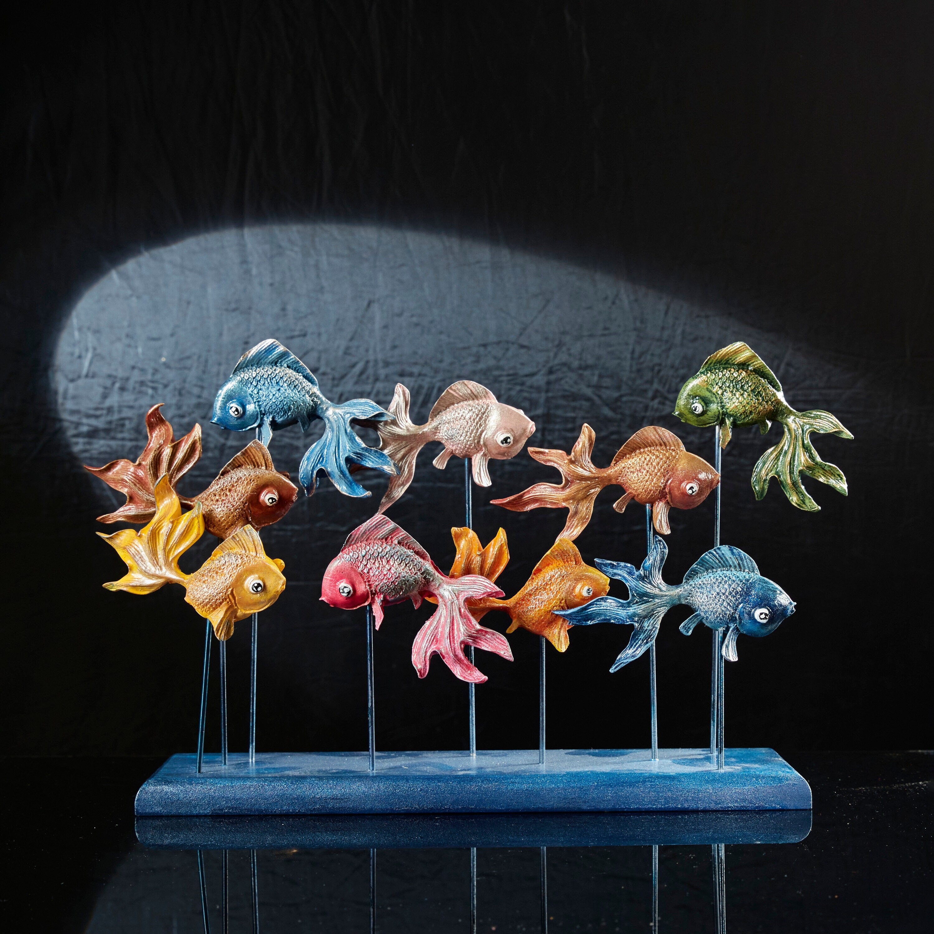 Decorative Colorful School of Fish Sculpture Handmade Unique - Etsy