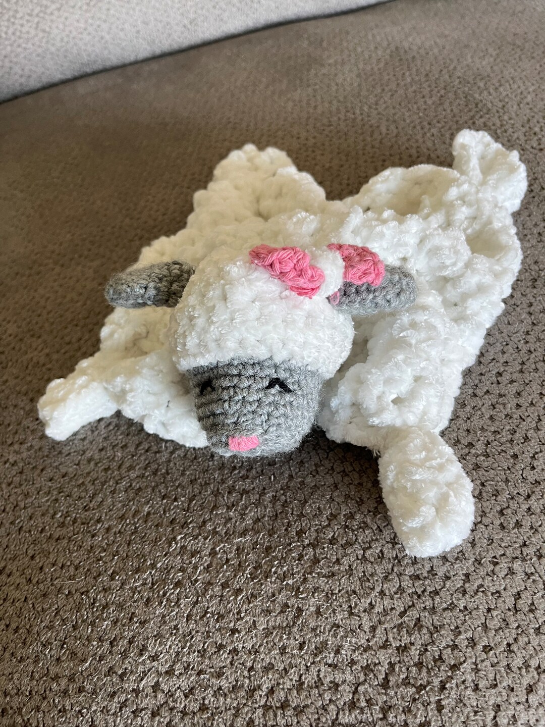 Soft and Floppy Sheep Lovey for Baby Toddler - Handmade by Mother and ...