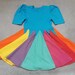 Godet Rainbow Dress Sizes 1 to 16 Kids PDF Pattern Swirl | Gift Dress ...