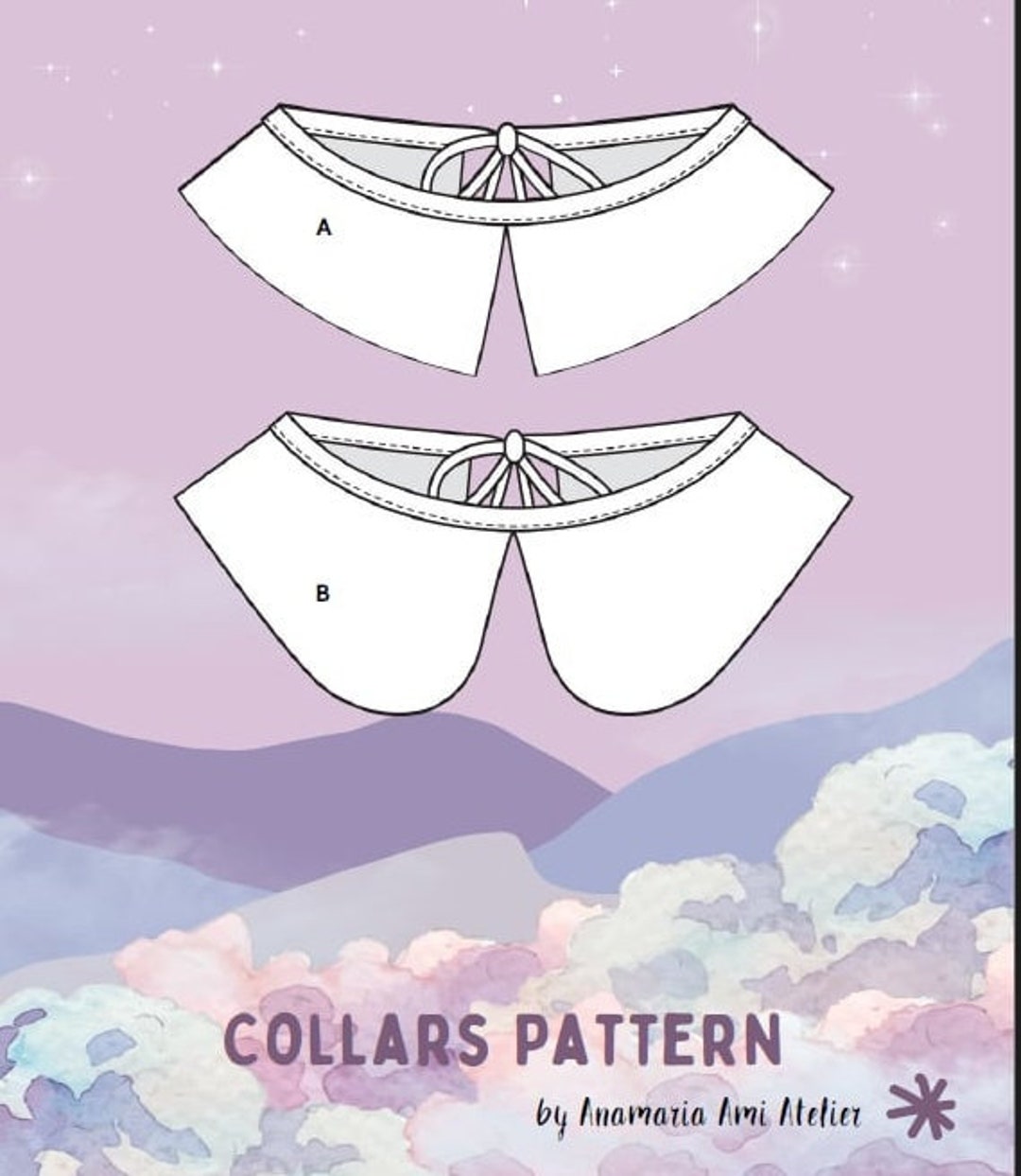 Collars PDF Sewing Pattern | Detachable Collar A4 A0 | Ebook ...