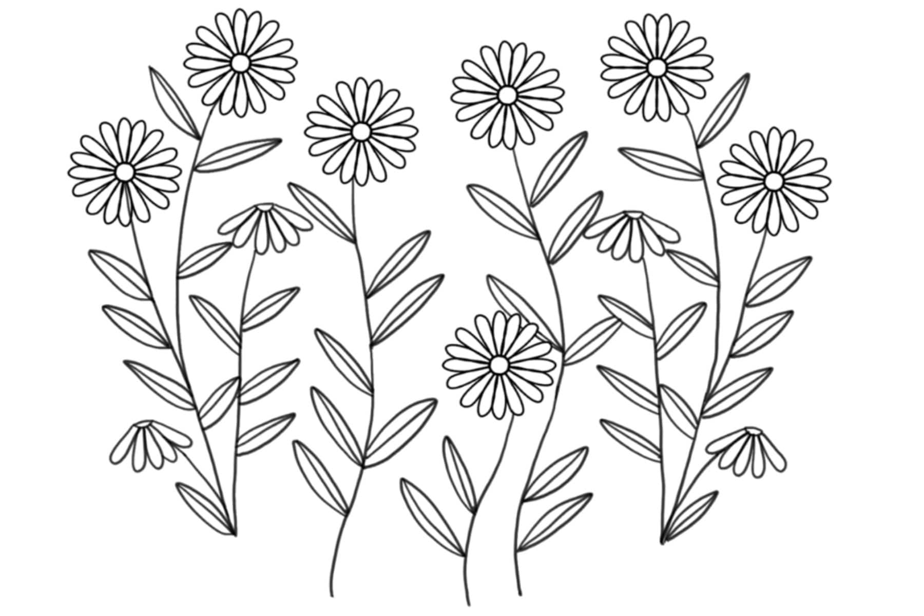 Beginner-friendly Lazy Daisy Embroidery Pattern, Downloadable ...