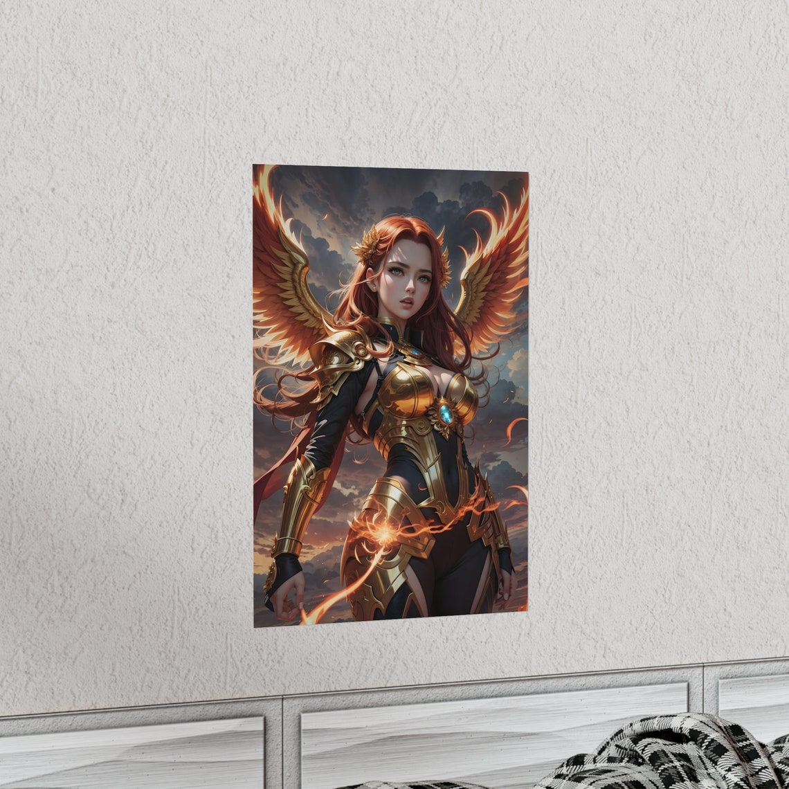 Angry Emotion Goddess Angel Ai Art Poster Present for Men - Etsy