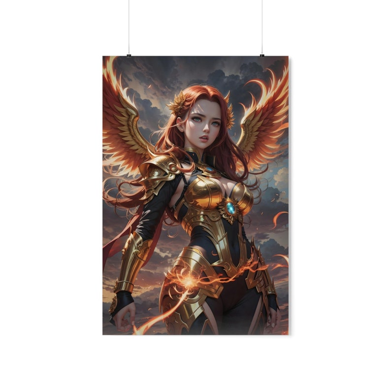 Angry Emotion Goddess Angel Ai Art Poster Present for Men - Etsy