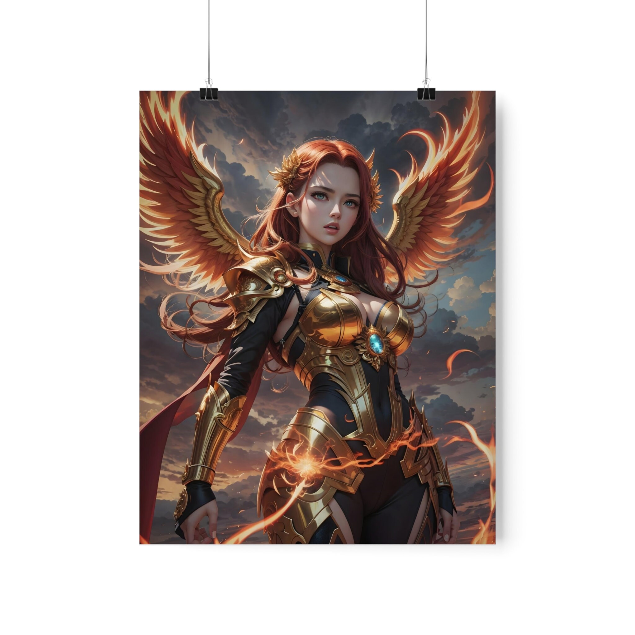 Angry Emotion Goddess Angel Ai Art Poster Present for Men - Etsy