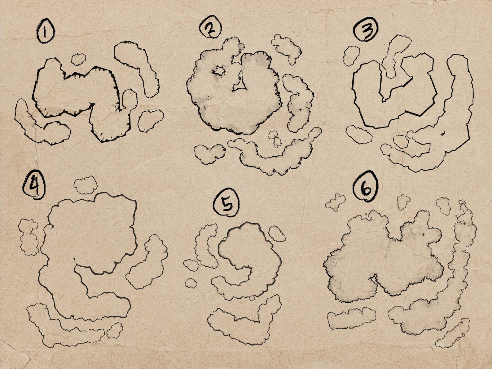 Procreate Terraforming Brush Set: World Building, Map Making ...