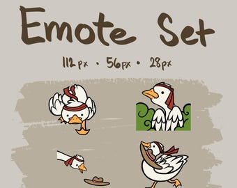 Goose Emote 6 Pack | Animated, Twitch, White Goose, Honk, Streaming ...