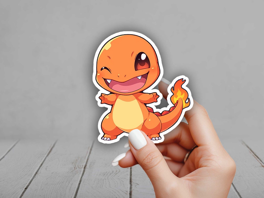 Cute Baby Charmander Pokemon Sticker Gen 1 Laptop, Planners, Journaling ...