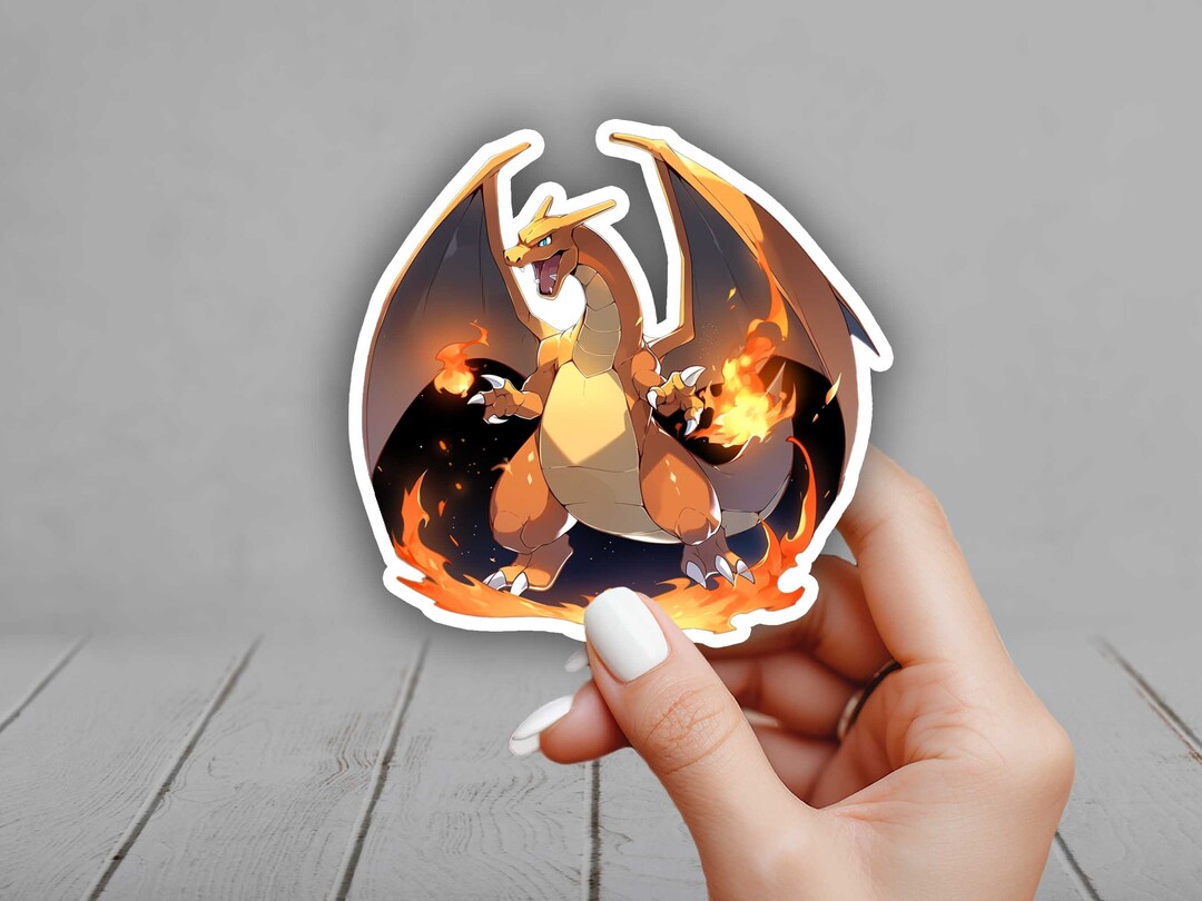 Charizard Pokemon Sticker Laptop, Planners, Journaling, Hydroflask ...