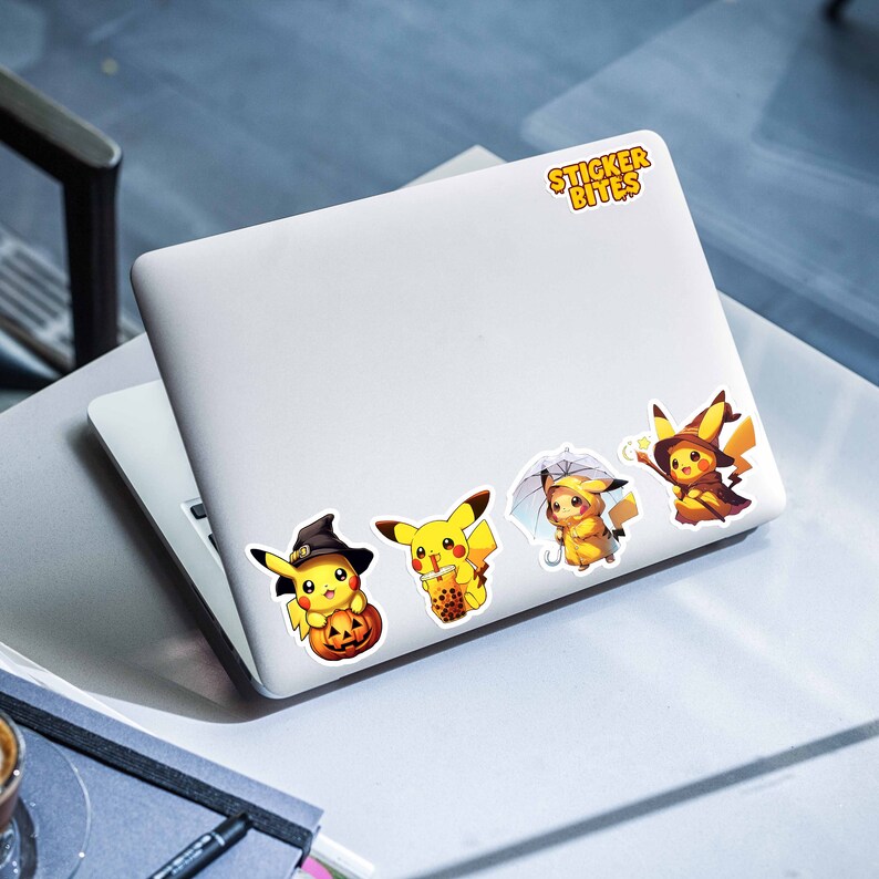 Cute Pikachu Pokemon Bundle Pack, Set of 4 - Laptop, Planners ...