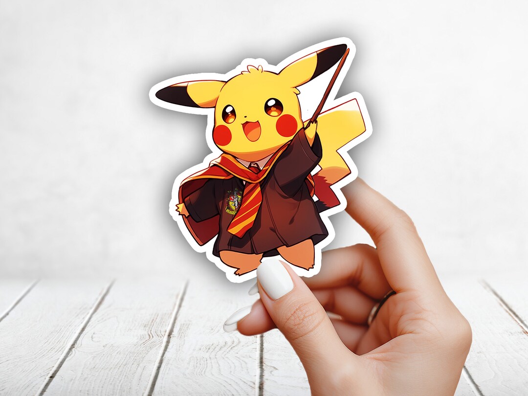 Harry Potter Pikachu, Pokemon Sticker Laptop, Planners, Journal ...