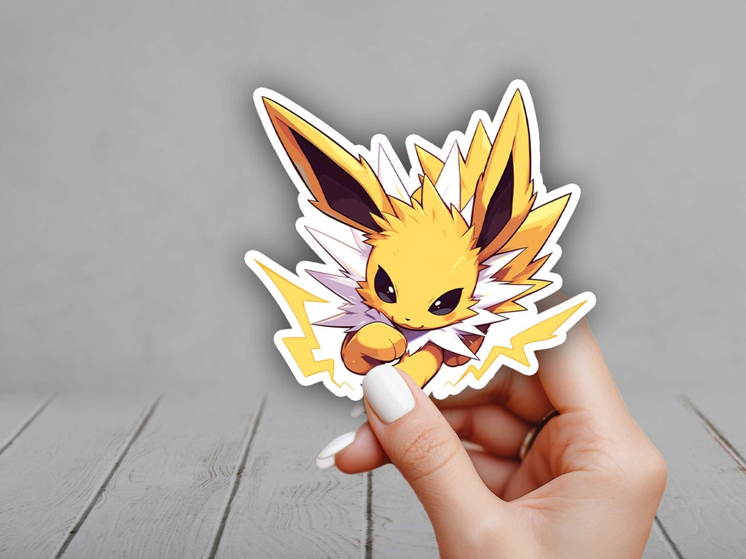 Cute Jolteon Eeveelutions Pokemon Sticker - Laptop, Planners ...