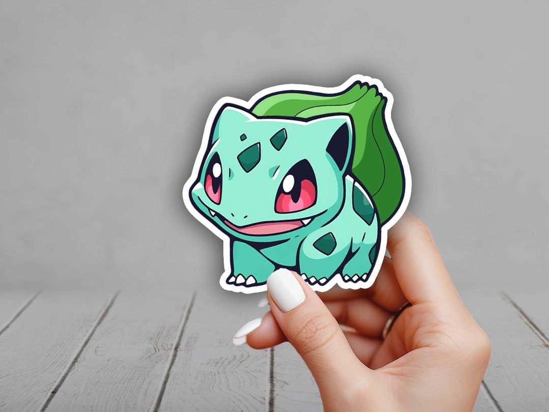 Cute Baby Bulbasaur Pokemon Sticker Gen 1 Laptop, Planners, Journaling ...