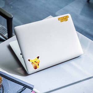 Cute Pikachu Drinking Boba, Pokemon Sticker - Laptop, Planners ...