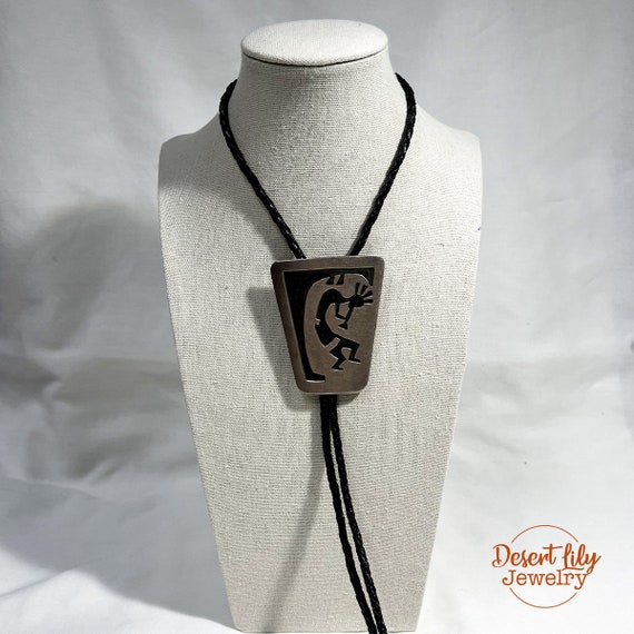 Vintage Hopi Bolo Tie Native American Artist Ron Harr… - Gem