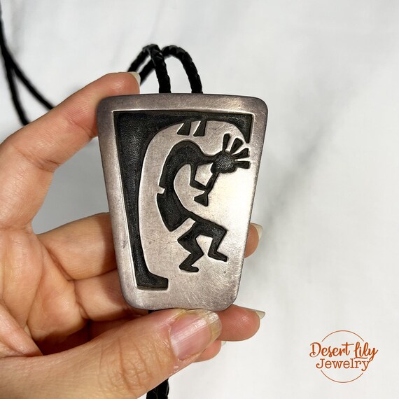 Vintage Hopi Bolo Tie Native American Artist Ron Harr… - Gem