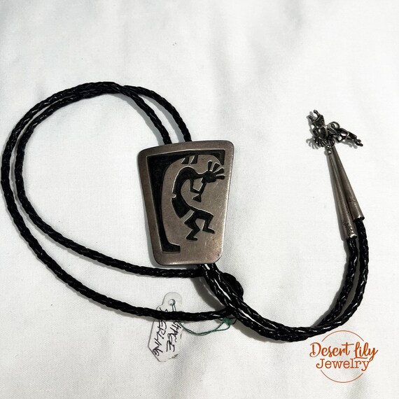 Vintage Hopi Bolo Tie Native American Artist Ron Harr… - Gem