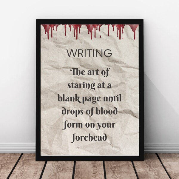 Writing Poster - Etsy