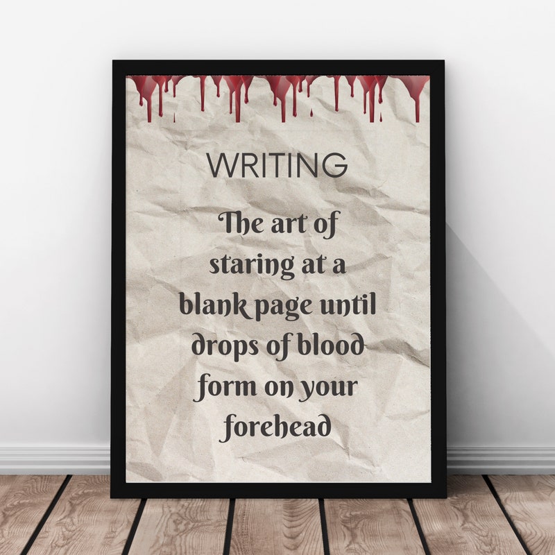 Writing Poster - Etsy