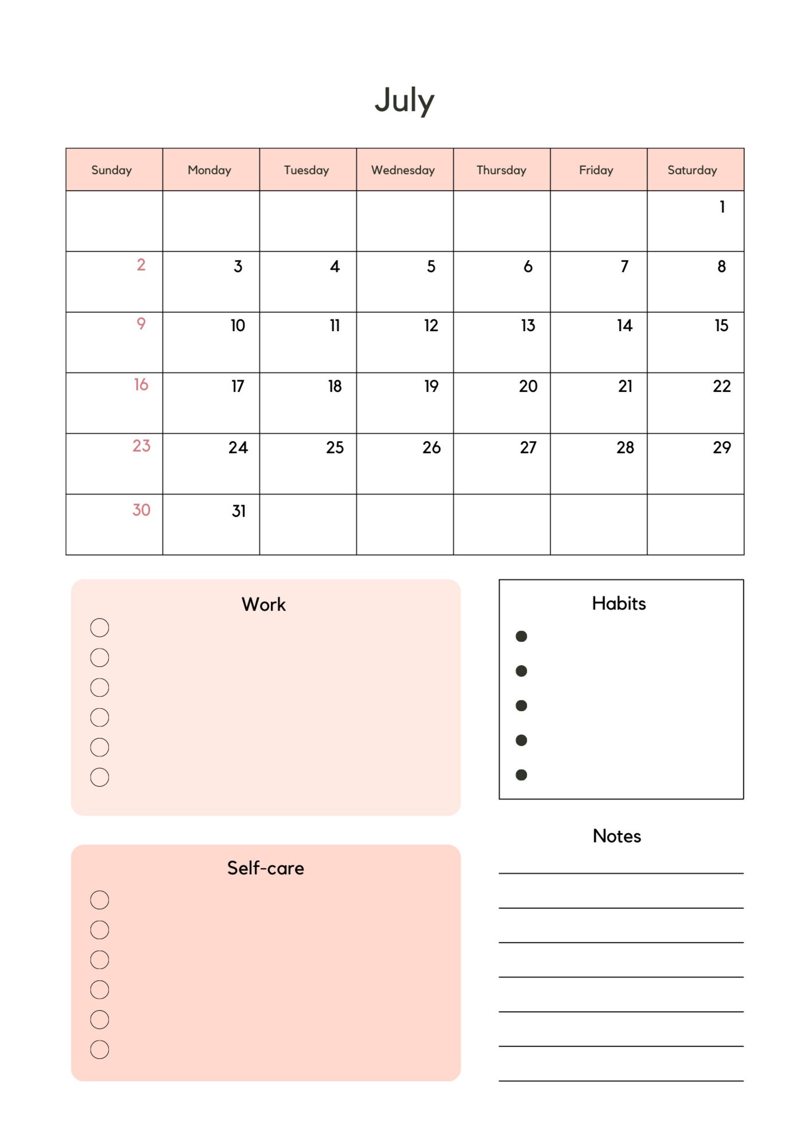 Digital Planner, Printable Planner, Digital Weekly Planner, Weekly ...