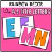 Rainbow Alphabet Bulletin Board Letters - Etsy
