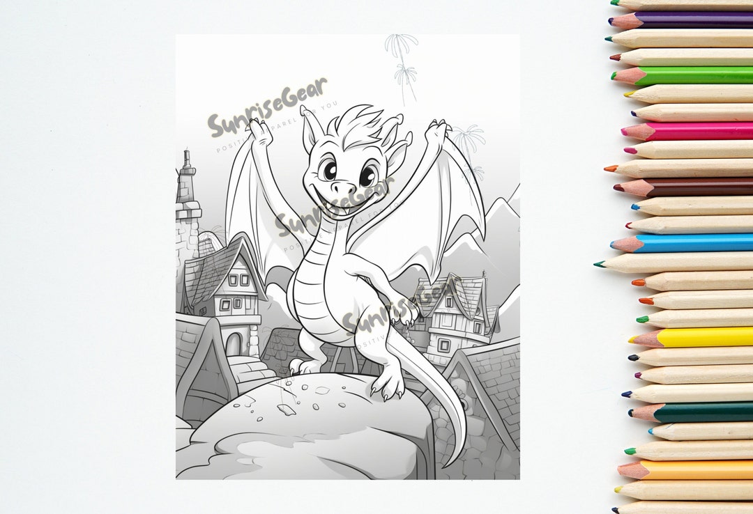 Coloring Pages for Kids Coloring Book of Dragon Coloring Book Activity ...