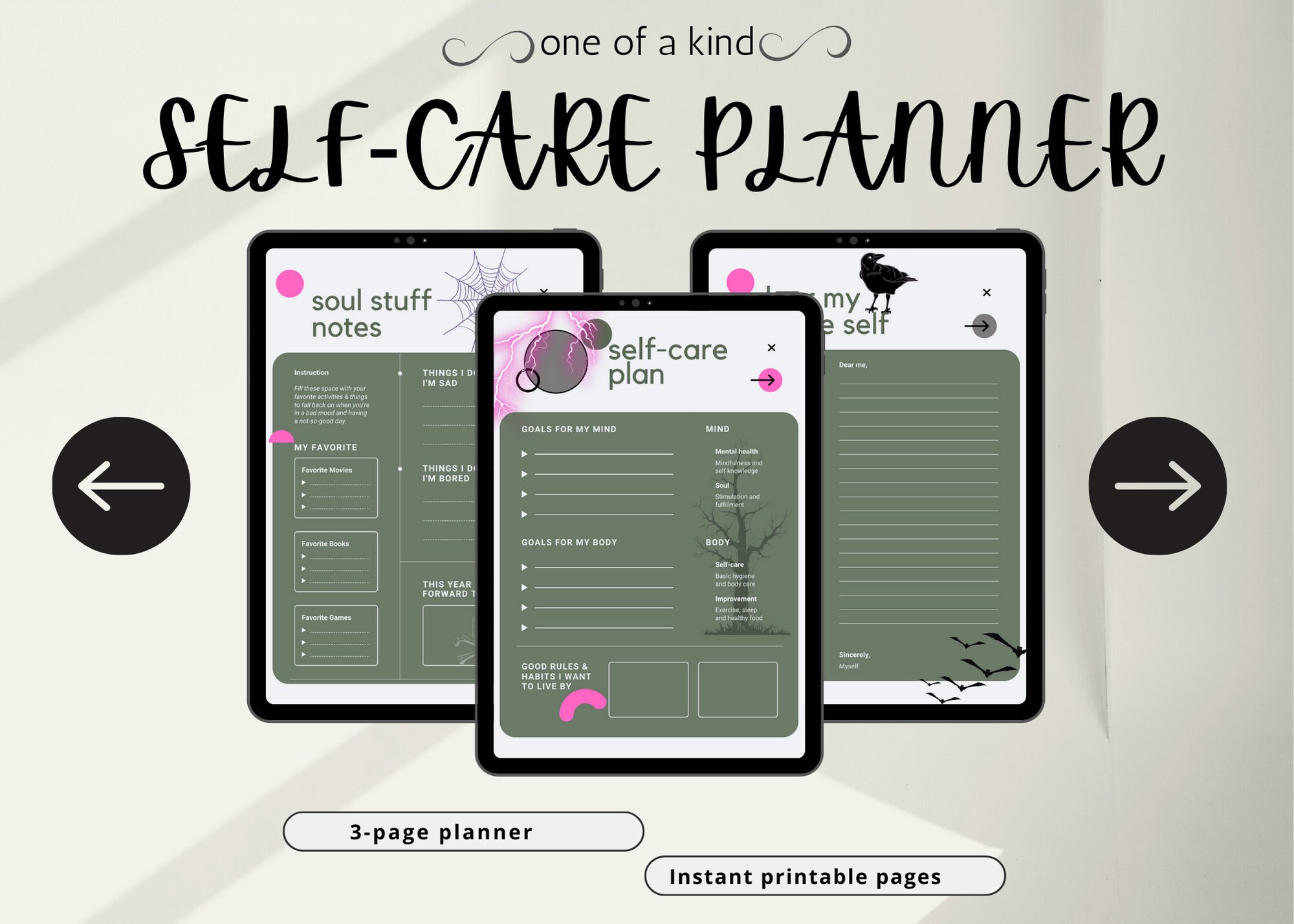 Self Care Planner, Flourish Planner, Self Care Journal, Self Care ...