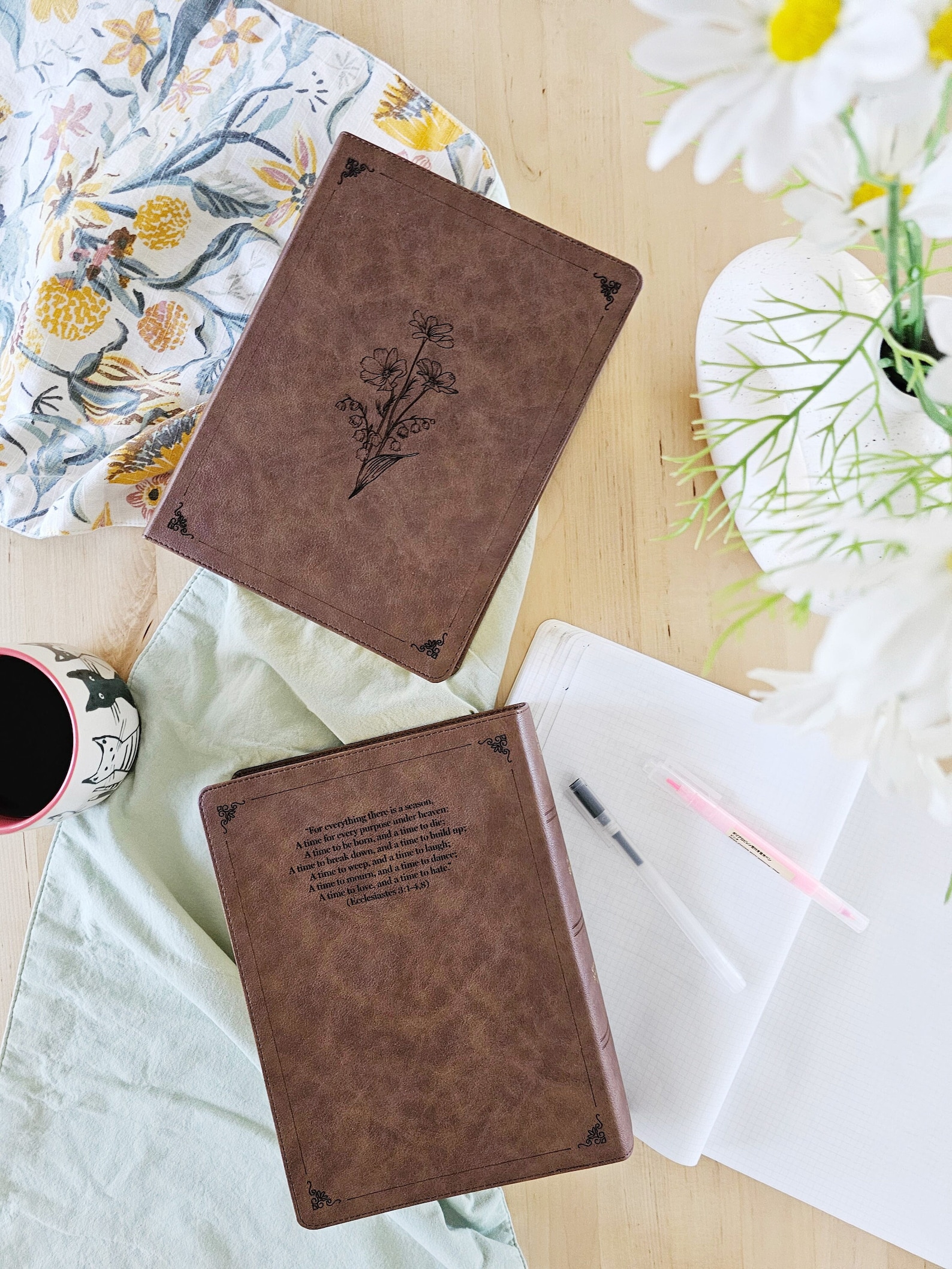 Personalized Floral Bible Engraving - ESV, CSB Options, Custom Name ...