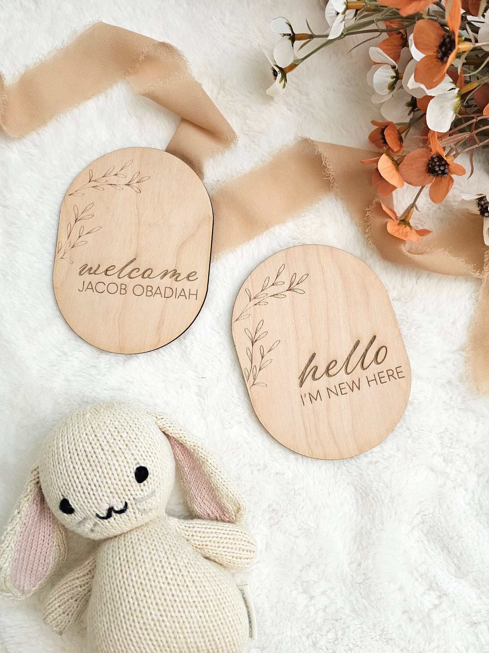 Baby Monthly Milestone Marker Cards - Wooden, Round, Modern Design W ...