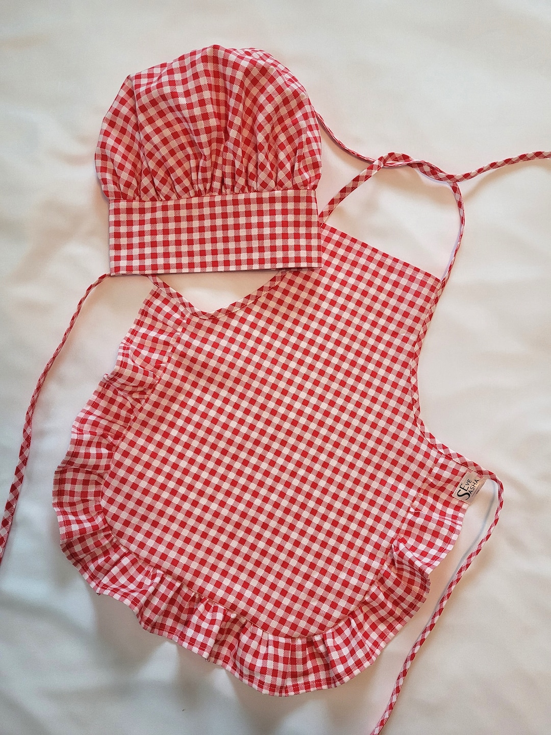 Kids Apron Set for 6- 24 Months. Gift for Baby. Chef Set for Girls and ...