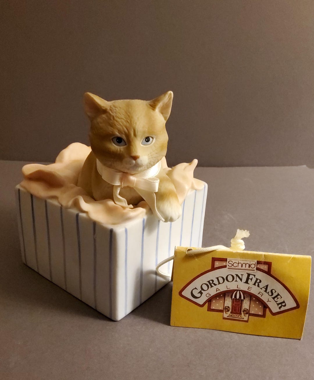 Schmid Ceramic Cat Music Box by Gordon Fraser New no Box - Etsy
