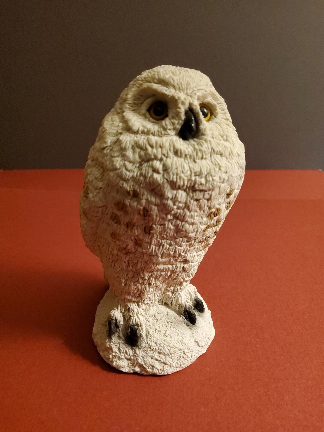 Stone Critters White Perching Owl Figurine - Etsy