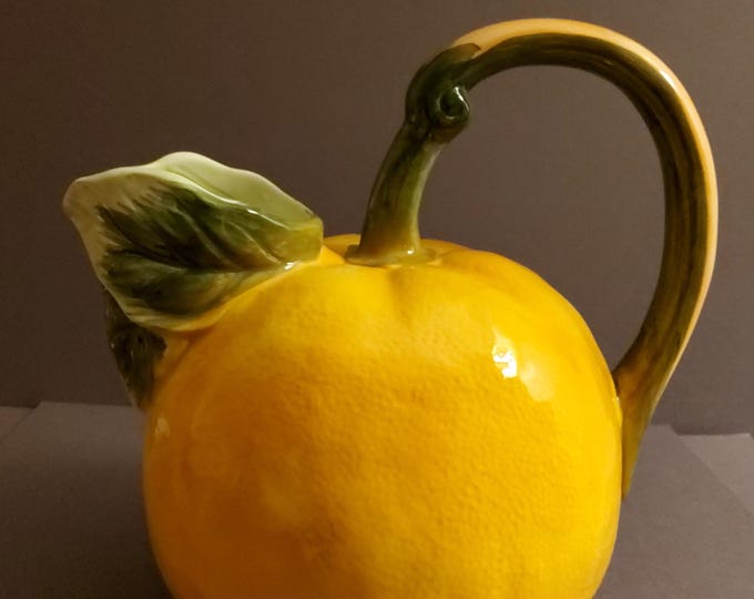 Orange Ceramic Fruit Juice Pitcher - Etsy