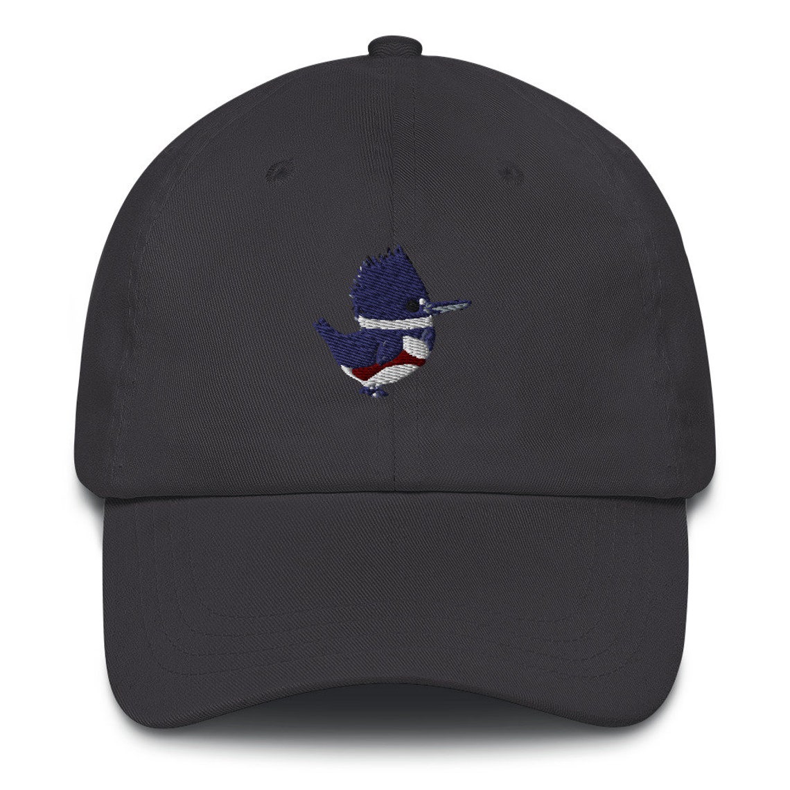 Belted Kingfisher Hat: Hand-painted Bird Dad Hat - Etsy
