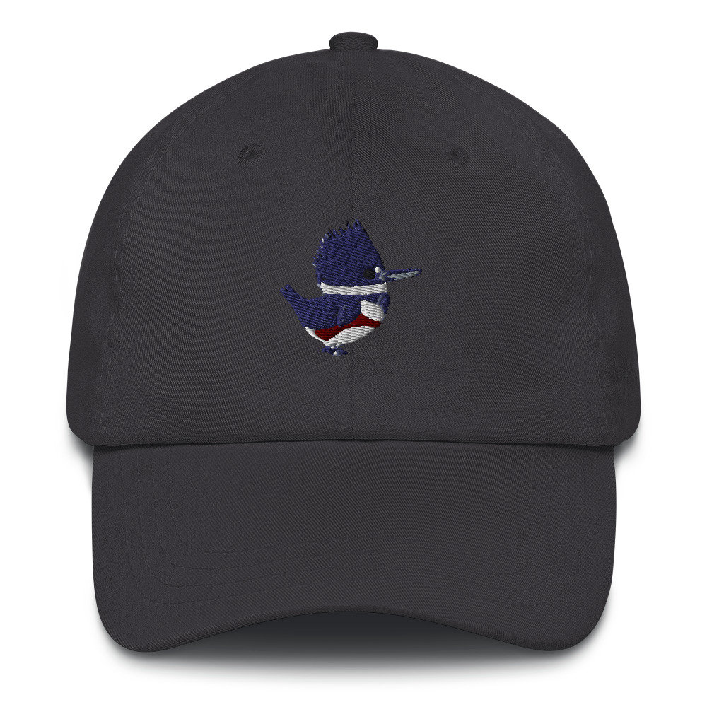 Belted Kingfisher Hat: Hand-painted Bird Dad Hat - Etsy